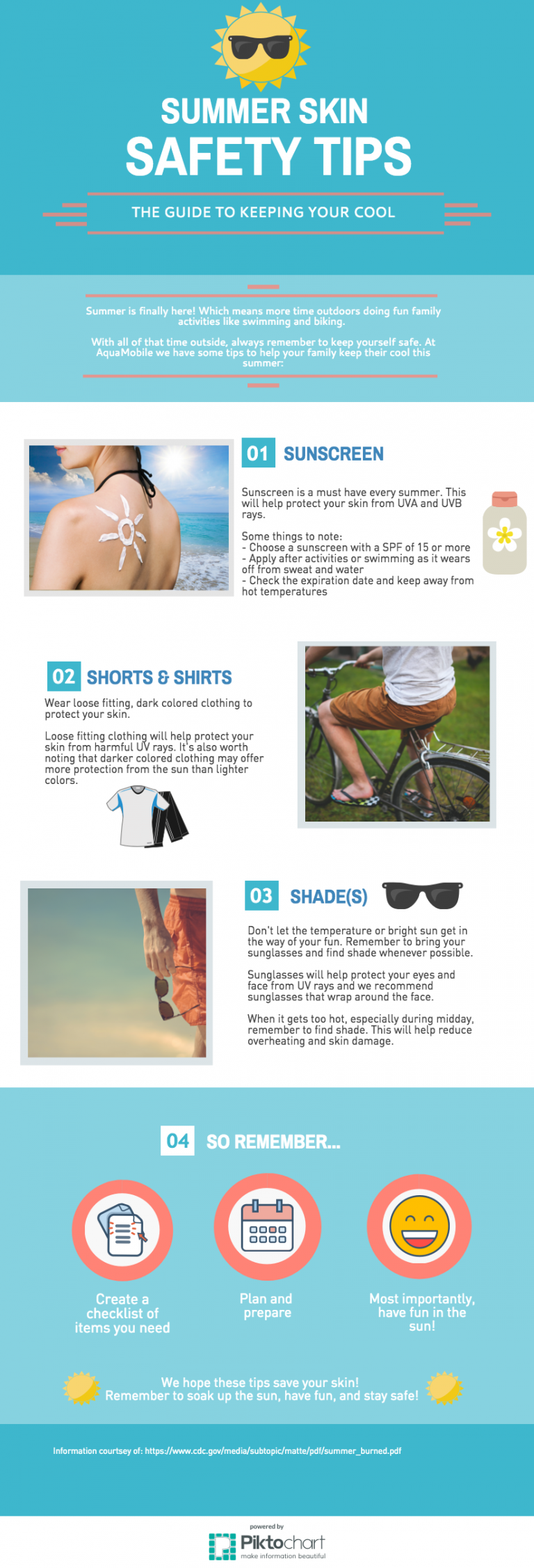 Protect Your Skin This Summer! (Infographic) - AquaMobile Swim School